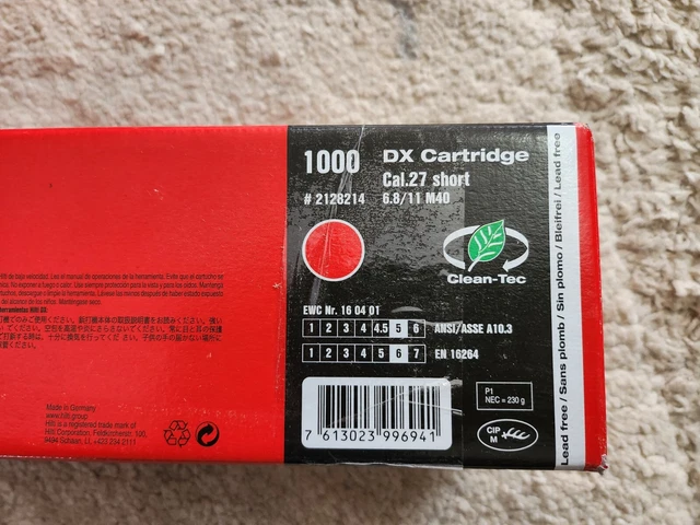 HILTI DX CARTRIDGE $350.00 - PicClick CA