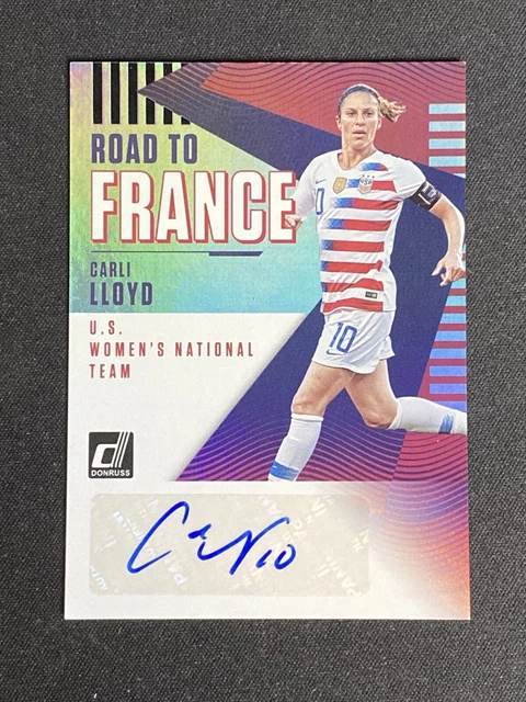 2018-19 PANINI - Donruss Carli Lloyd Road To France Auto Uswnt! EUR 0,91 - PicClick IT
