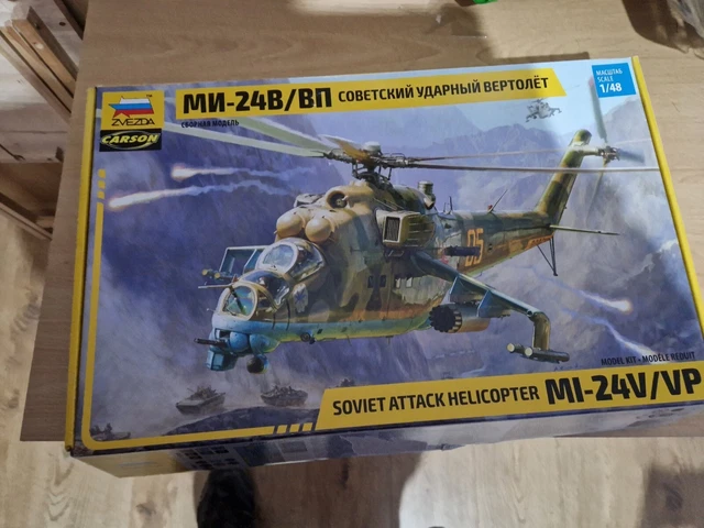 ZVEZDA 4823 SOVIET Attack Helicopter MIL-Mi 24 V /VP Box Opened Sealed ...