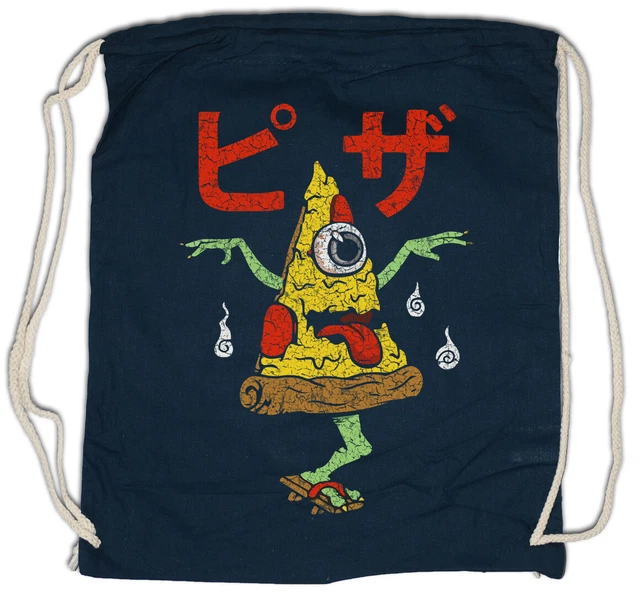 SAC CORDON DE dessin pizza Yokai Kitsune Mononoke Obake Oni Kitsune ...