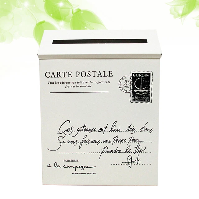LETTRE BOÎTE MUR Monté Boîte Postale Boîte Aux Lettres Mur Décor EUR 34 ...