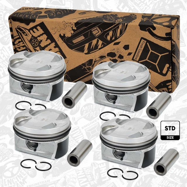 4X PISTON POUR Citroen Mini Peugeot 1.6 C4 DS4 R57 3008 11257576975 ...
