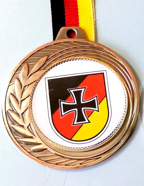MEDAILLE PLAKETTE MIT Band Reservisten Reservistenverband Bundeswehr ...