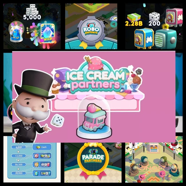 MONOPOLY GO ICE Cream Partners Evento Servizio Completo 80k EUR 9,99 ...