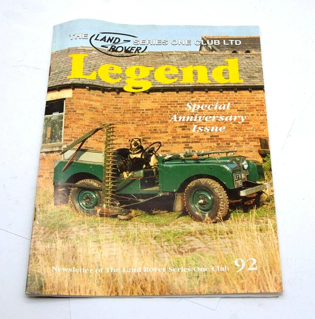 LAND ROVER LR S1 Séries One Legend Revue Newsleter May 98 Commémoration ...