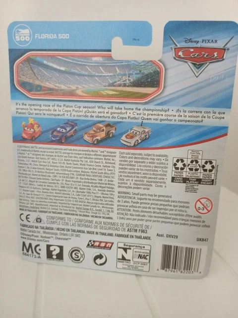 DISNEY PIXAR’S CARS Florida 500 Hydraulic Florida Ramone 1:55 Diecast ...