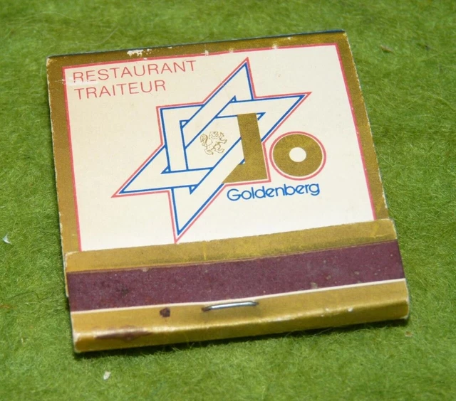 RARE ANCIENNE POCHETTE allumettes Jo Goldenberg restaurant rue des ...