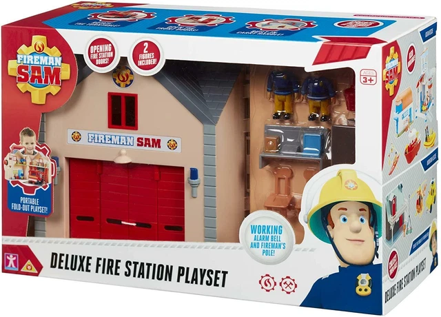 FIREMAN SAM DELUXE Fire Station, Training Tower, Giove, Figure e ...