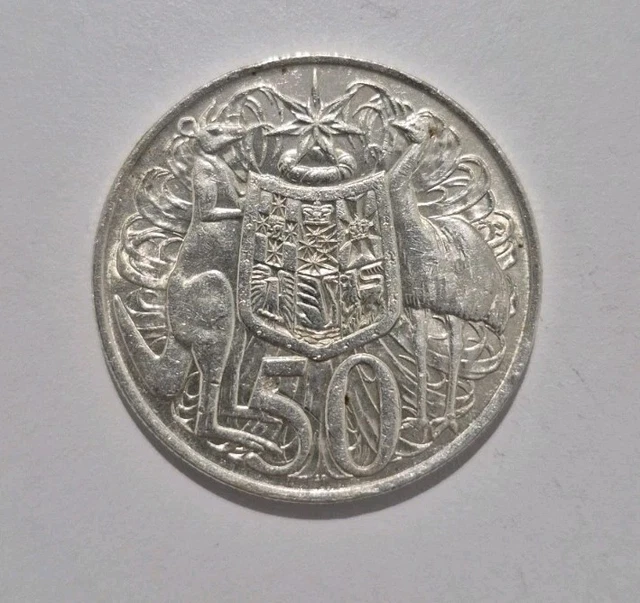 AUSTRALIAN 1966 ROUND 50c fifty cent coin $49.95 - PicClick AU