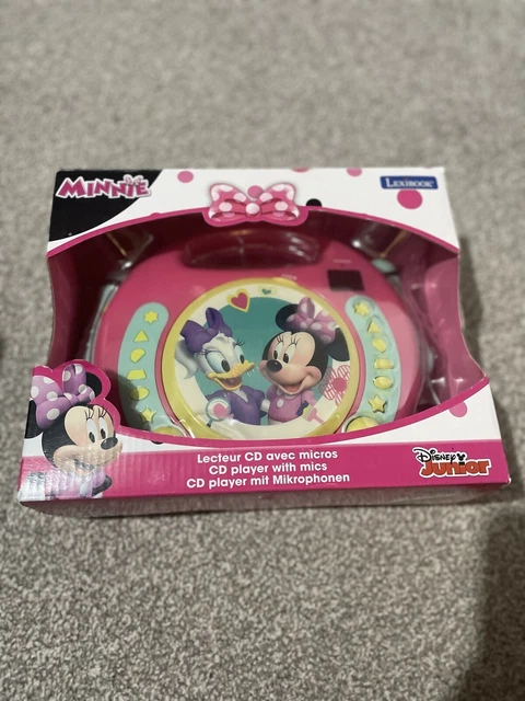 LEXIBOOK DISNEY JUNIOR Minnie Mouse and Daisy CD Player & Microphone ...