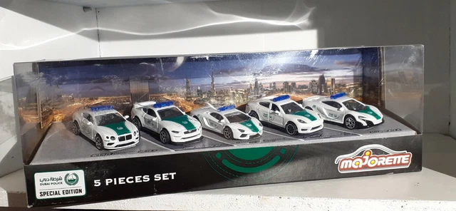 MAJORETTE POLICE DUBAÏ Set 5 Bentley Porsche Lamborghini McLaren pack ...