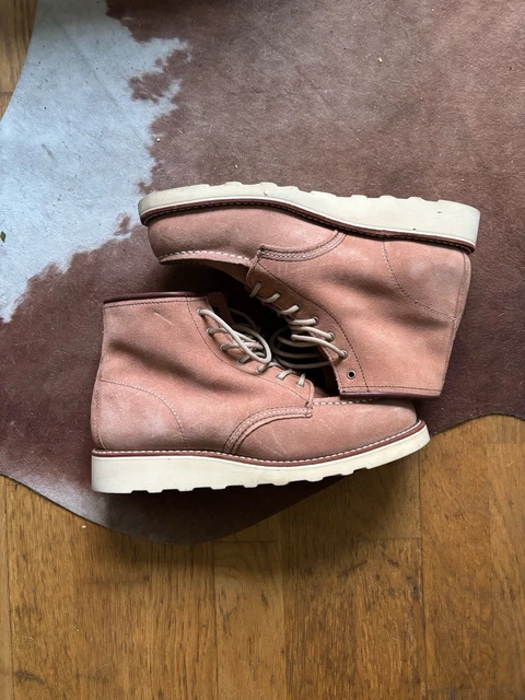 RED WING CLASSIC Moc Toe Boots 8208 - Rose Abilene Pink Uk7.5 £208.72 ...