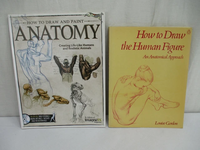 HOW TO DRAW the Human Figure and How to Draw and Paint Anatomy Book Lot ...