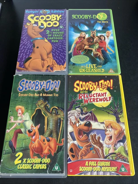 SCOOBY DOO BUNDLE VHS Tapes Movie, Mummy, Reluctant Werewolf, Bumper Ed ...