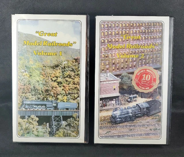GREAT MODEL RAILROADS Vol 1 &2 Hopewell 1987 1988 VHS Videotape ...