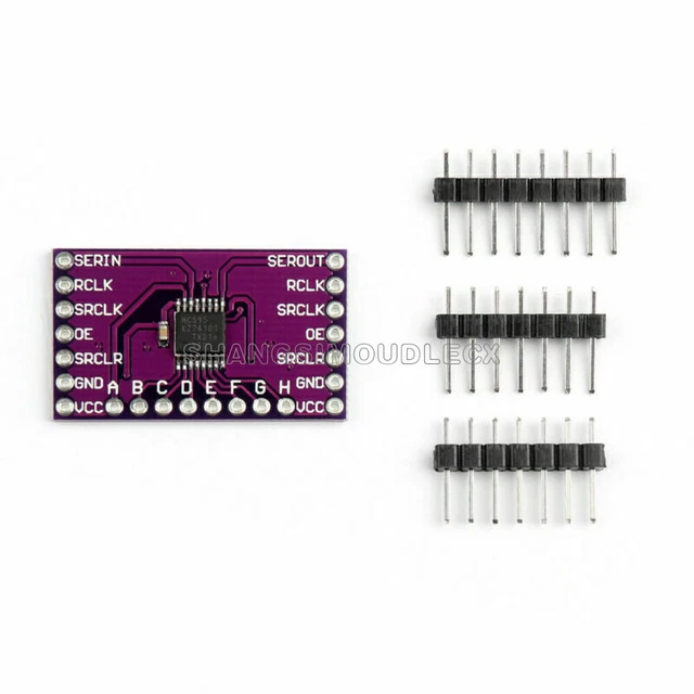 74HC595 MODULE SHIFT Register Breakout 8-bit shift register EUR 1,76 ...