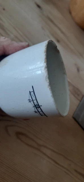 MINTON 1920S ART Deco China Mug With aeroplane Motif. Broken £5.45 ...