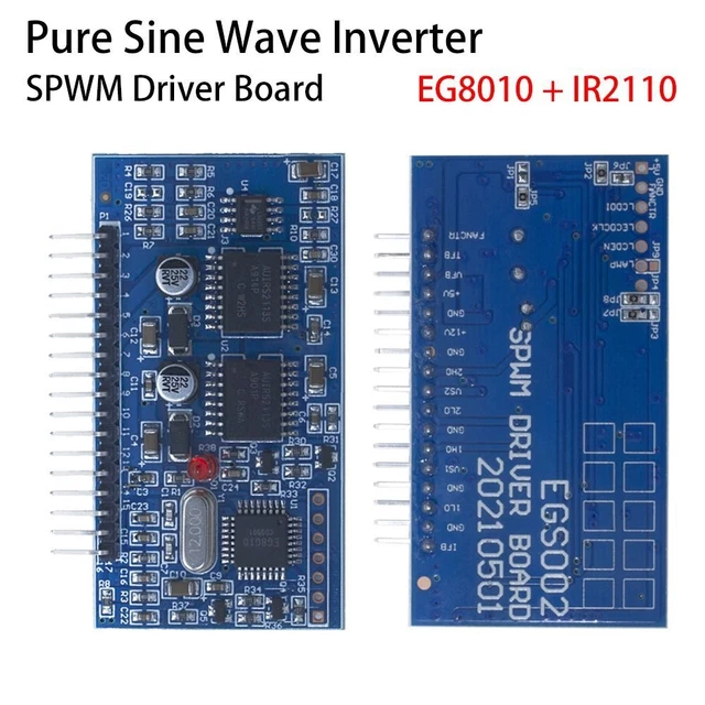 12MHZ EGS002 SPWM Driver Board EG8010 + IR2110 Pure Sine Wave Inverter ...