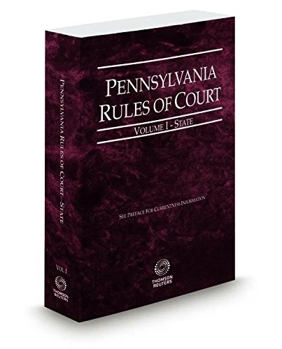 Pennsylvania Rules Of Court À VENDRE! - PicClick FR