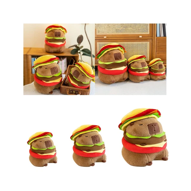 HAMBURGER CAPYBARA PLUSH Toy Plush Capybara Doll for $26.41 - PicClick AU