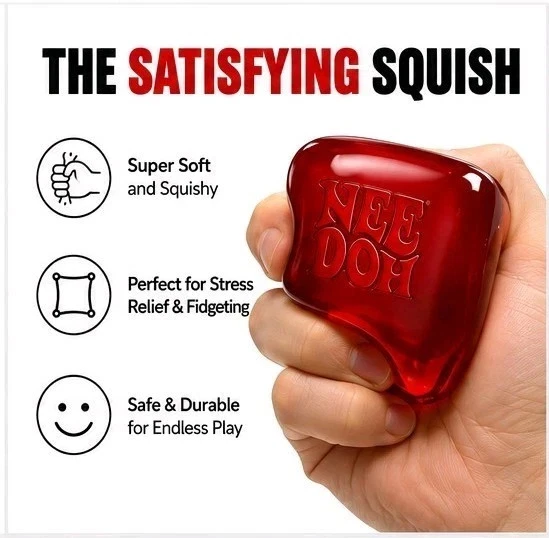 NEEDOH NICE CUBE - SensorySquishy Fidget Toy, Stress Relief, Soft ...