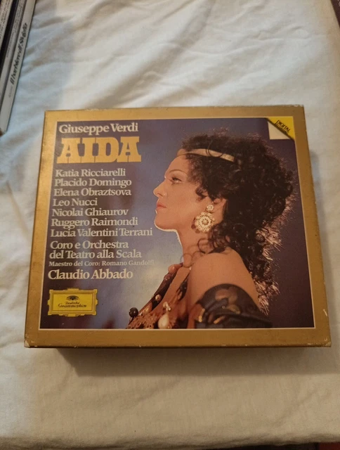 VERDI - AIDA. Ricciarelli Domingo Claudio Abbado. Box 2 Cd Deutsche ...