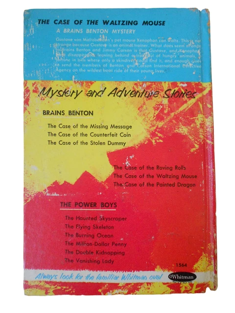 THE CASE OF the Waltzing Mouse A Brains Benton Mystery Bk 5 VTG HC 1961 ...