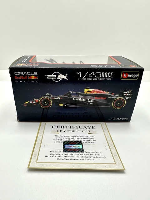 MAX VERSTAPPEN BURAGO Car 1:43 Oracle F1 Hand Signed Genuine ...