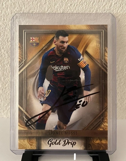 CARTA LEO MESSI Autograph Gold Drip GD-4 EUR 31,00 - PicClick FR