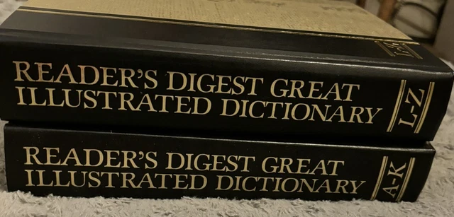 READER'S DIGEST 1984 Great Illustrated Dictionary, Two Volumes A-K, L-Z ...