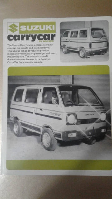 SUZUKI CARRYCAR BY Walker Leaflet / Brochure 1980 - Carry Car ST90V ...