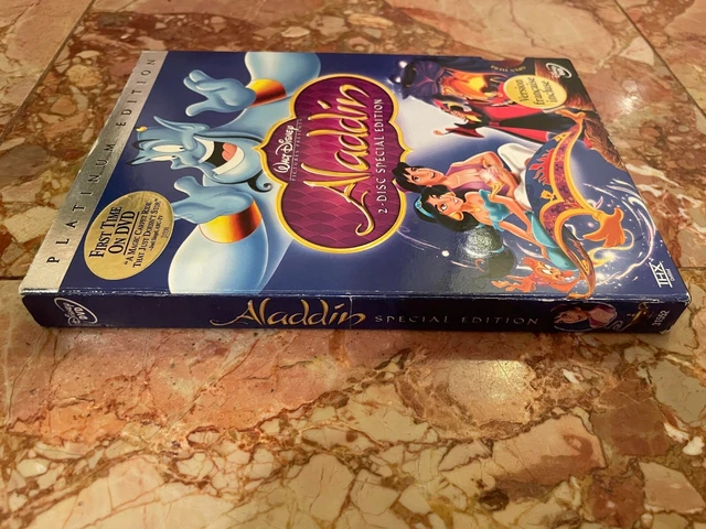 DISNEY’S ALADDIN (DVD, 2004, 2-Disc Set, Special Platinum Edition) $9. ...