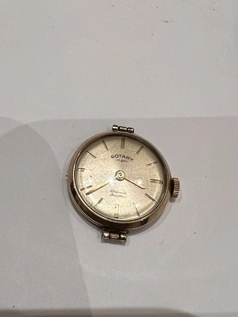 VINTAGE 9CT SOLID Gold Rotary Automatic Watch Face £0.99 - PicClick UK