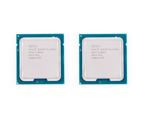 2 X { Intel Xeon E5-2430 v2 2,50 GHz 6-KERN 15MB CPU Prozessor SR1AH ...
