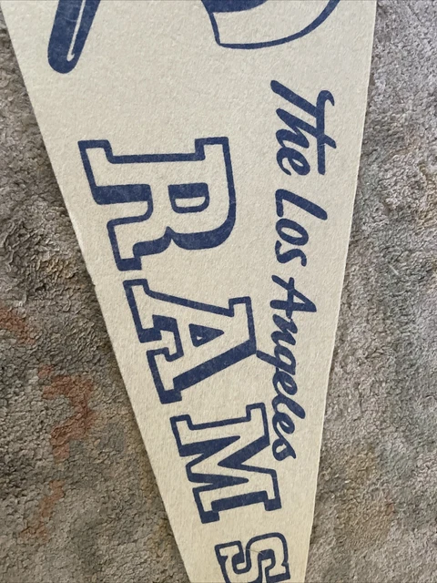 LOS ANGELES RAMS Singolo BAR Casco 60'S NFL Rétro Feltro Vintage ...