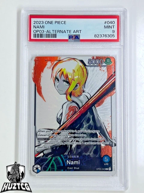 ONE PIECE CARD Game - Nami - OP03-040 L - PSA 9 - Alternate Art £149.99 ...