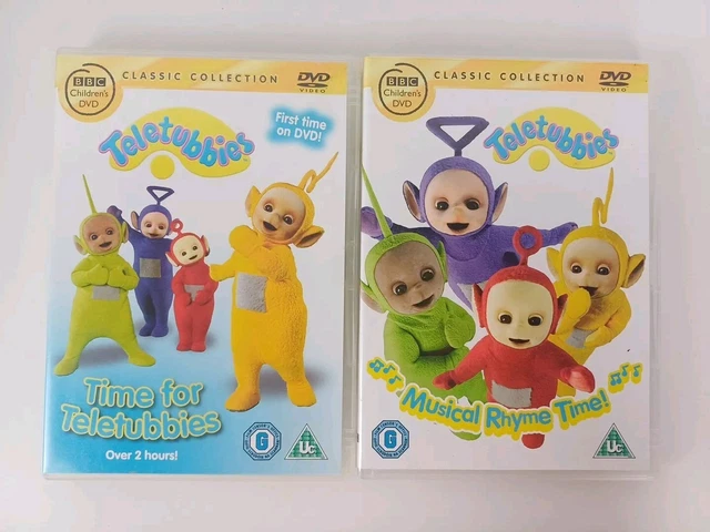 SET OF 2 Teletubbies dvds time for teletubbies musical rhyme time ...