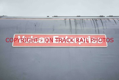 UK RAILWAY PHOTOGRAPH Of Class 37 Nameplate 37905 Vulcan Enterprise ...