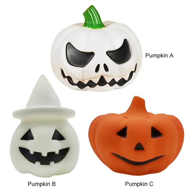 NOVELTY FLASH PUMPKIN Lamp Toy Mini LED Pumpkin Lights House Party ...