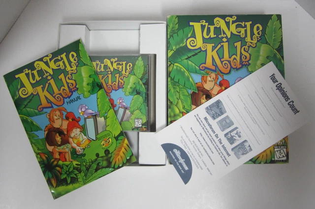 JUNGLE KIDS MICROFORUM PC Video Game Big Box Rare Complete $22.49 ...