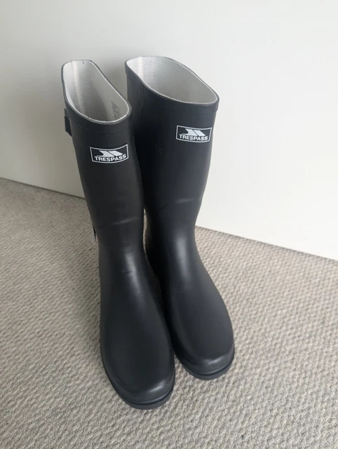 MENS TRESPASS WELLINGTON Boots Size 11 Black £18.82 - PicClick UK