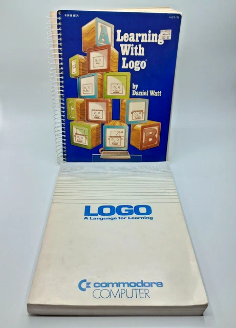 LOGO: A LANGUAGE for Learning & Learning with Logo - 2 VTG Commodore 64 ...