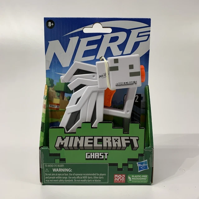 NERF MINECRAFT GHAST MicroShots Blaster Mini Nerf Gun Foam Darts F4421 ...