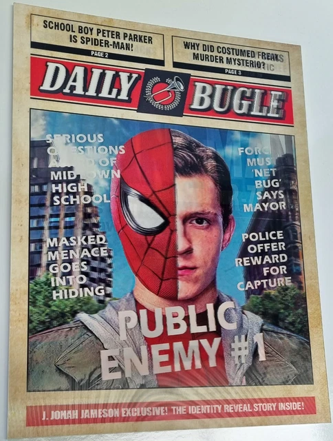 SPIDERMAN WANTED 3D Lenticular 40cmx29.5cm Unframed Print Poster $29.95 ...