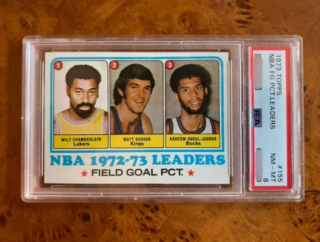 KAREEM ABDUL-JABBAR ALIAS Lew ALCINDOR Wilt CHAMBERLAIN 1973 Topps 1972 ...