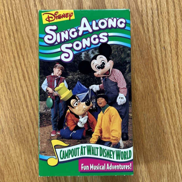DISNEY SING ALONG Songs camping VHS à Walt Disney World aventures ...