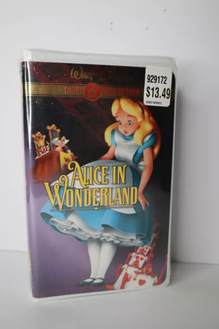 ALICE IN WONDERLAND VHS Walt Disney Gold Classic Collection (Clamshell) £11.44 - PicClick UK