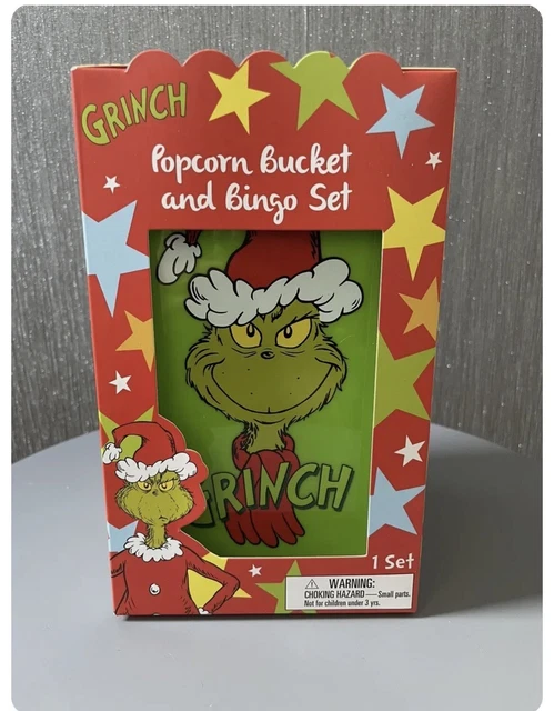 GRINCH DR SEUSS The Grinch Bingo Game And Popcorn Christmas Gift Set ...