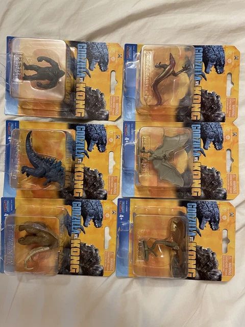 PLAYMATES MONSTERVERSE GODZILLA Kong Mini Warbat Behemoth Hellhawk ...