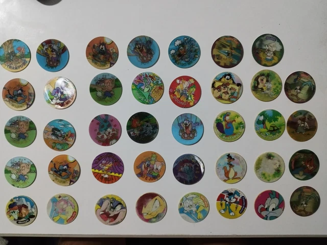 ORIGINAL LOONEY TUNES Tiny Toons Tazos piece pokemon tazo 39 piece MIX ...